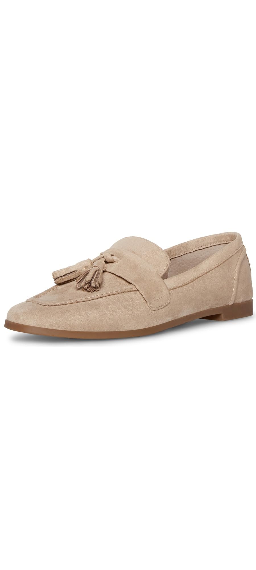 Steve Madden Womens Colorado Faux Suede Flat Loafers Tan 10 Medium (B,M)