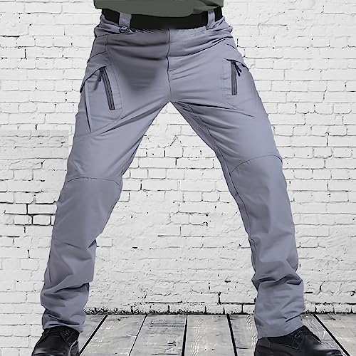 Lcxifdre Men's Assault Tactical Pants Plus Size Hiking Chino Lightweight Cotton Outdoor Slacks Military Combat Cargo Trousers