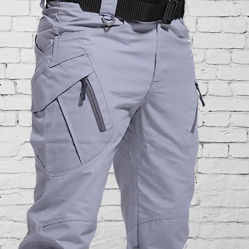 Lcxifdre Men's Assault Tactical Pants Plus Size Hiking Chino Lightweight Cotton Outdoor Slacks Military Combat Cargo Trousers
