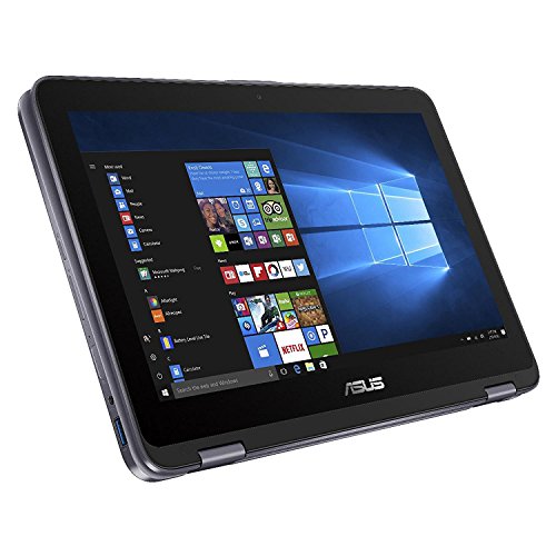 2018 Newest Business Asus VivoBook Flip 11.6" 2-in-1 HD Touchscreen Laptop/Tablet, Intel Dual Core N3350, 4GB DDR3 RAM, 500GB HDD, WiFi, Fingerprint Reader, Windows 10 Home, Stylus Pen Included