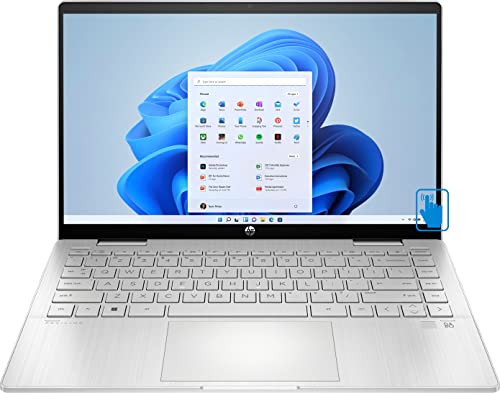 HP Pavilion x360 14-ek00 Home & Business 2-in-1 Laptop (Intel i5-1235U 10-Core, 8GB RAM, 512GB PCIe SSD, Intel Iris Xe, 14.0" 60Hz Touch Full HD (1920x1080), Fingerprint, Win 11 Pro) with Hub