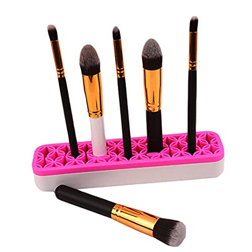 NX Garden Brush Storage Box Sew Desktop Organizers Diamond Painting Pen Holder Sewing Craft Tool Holder, Rose Red