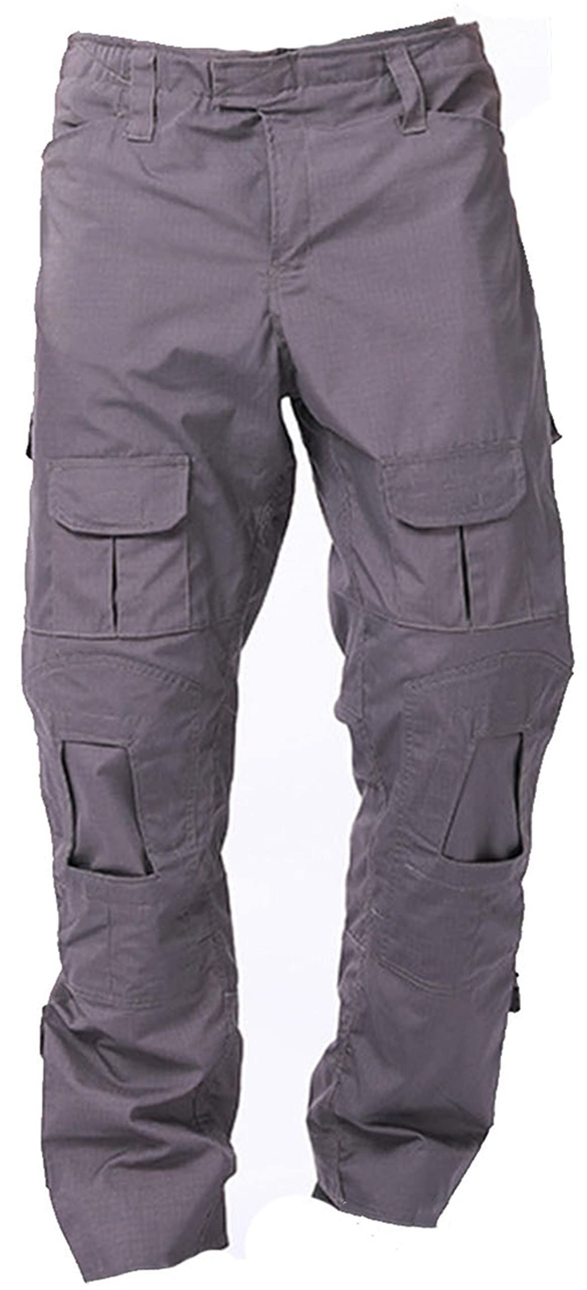 Uugood Men’s Military Trousers Tactical Camouflage Pants Breathable Multi-Pocket Combat Pant Ripstop Cargo Pants for Airsoft Hunting Hiking Paintball (Gray, XL)