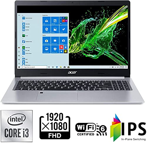 2021 Newest Acer Aspire 5 Slim Laptop, 15.6" Full HD Display, 10th Gen Intel Core i3-1005G1 Processor, 20GB DDR4 RAM, 512GB SSD, Intel WiFi 6, Backlit KB, Fingerprint Reader, Win10 Home