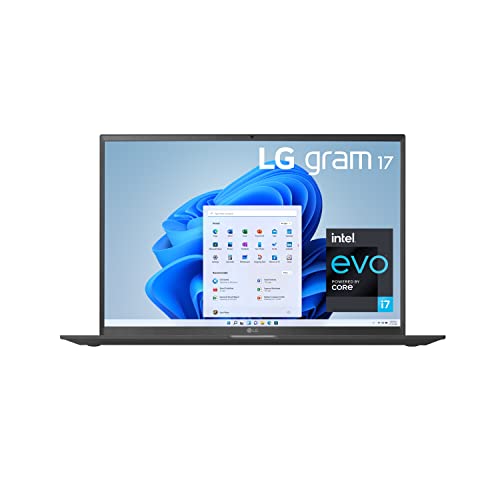 LG Gram 17Z95P Laptop 17" Ultra-Lightweight, IPS, (2560 x 1600), Intel Evo 11th gen CORE i7 , 16GB RAM, 2TB SSD, Windows 11 Home, 80Wh Battery, Alexa Built-in, 2X USB-C, HDMI, USB-A β Black