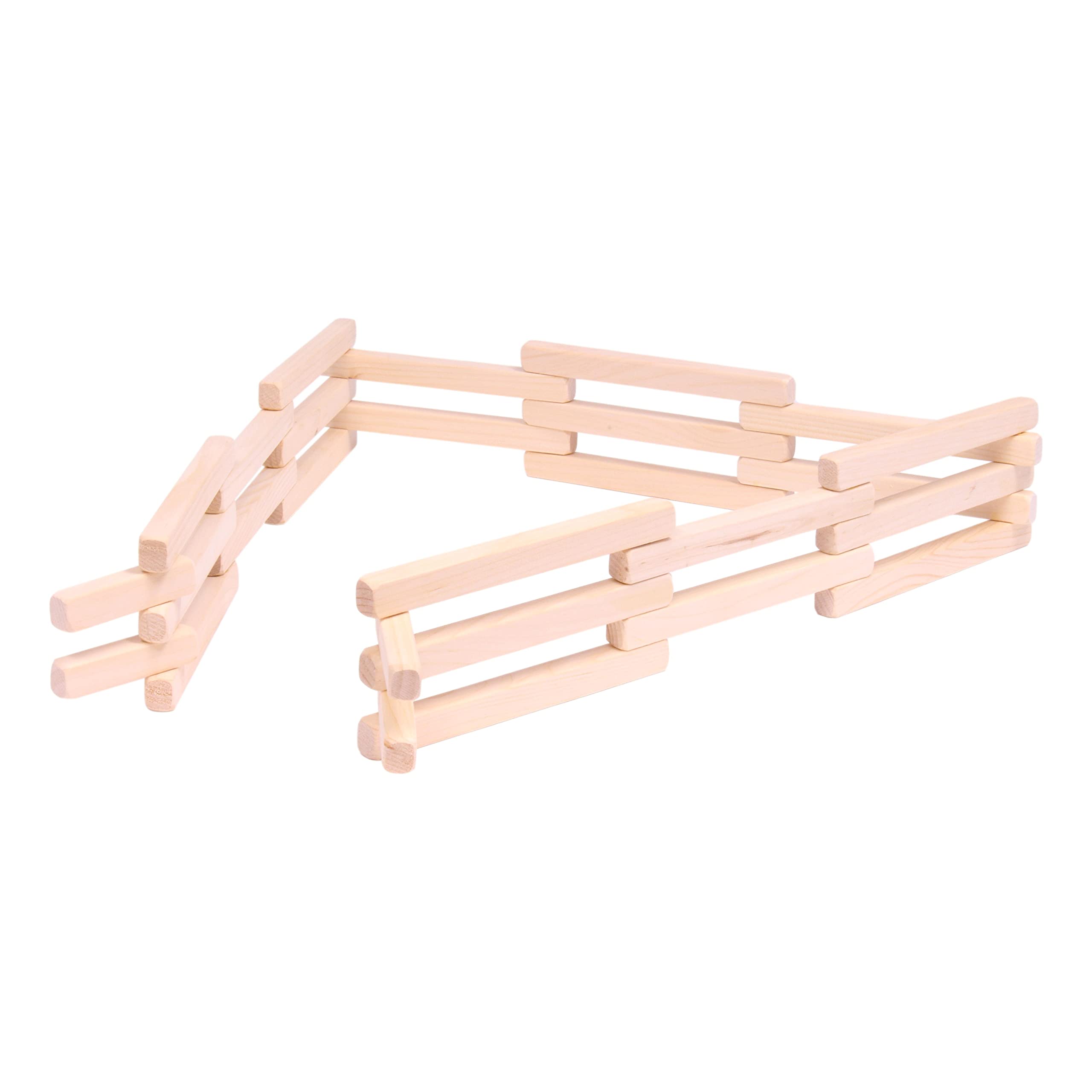 AmishToyBox.com Wooden Folding Corral Fence Toy, 68" Long