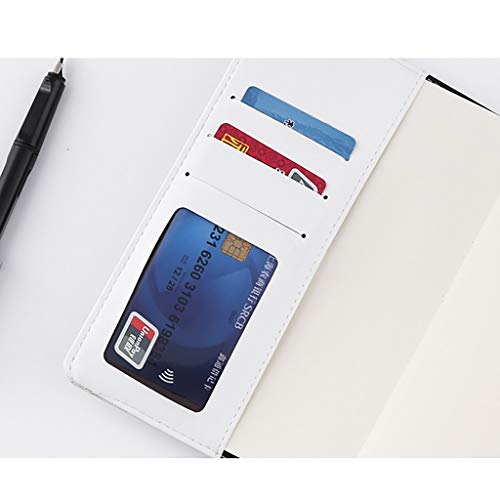 Journal Classic Lined Notebook Digital Password Notebook Hardcover Writing Journal with Lined Pages,Notebook for Work Student A5 Notebook (Color : White)