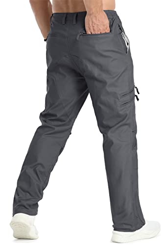 MAGCOMSEN Men's Cargo Work Pants Lightweight Tactical Military Pants BDU Pants Ripstop Army Pants Combat Hunting Pants Grey,34