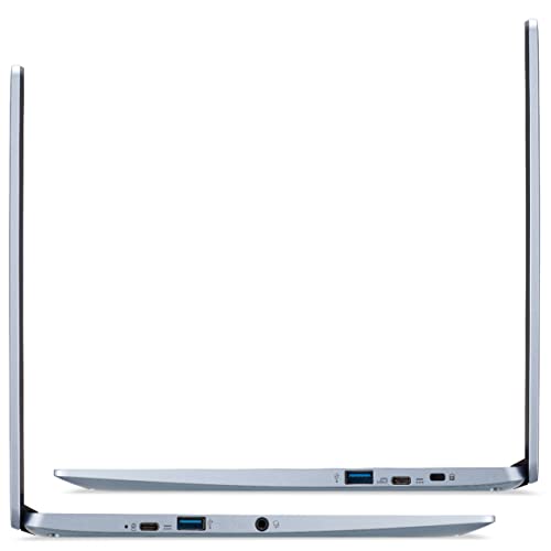 Acer Chromebook 314 14" Touchscreen Laptop Computer, Intel Celeron N4000 up to 2.6GHz, 4GB LPDDR4 RAM, 64GB eMMC, 802.11AC WiFi, BT 5.0, Type-C, Silver, Chrome OS, BROAGE 3 Feet USB Extension Cable