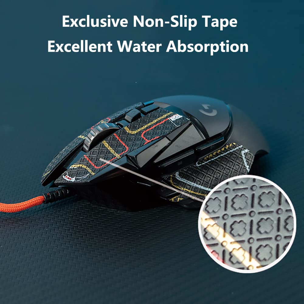 SIKAI CASE Grip Sticker for Razer Viper V2 Pro, Sweatproof, Anti-Slip, Purple, USB, Gaming, Ergonomic Design, 6 Buttons, Windows