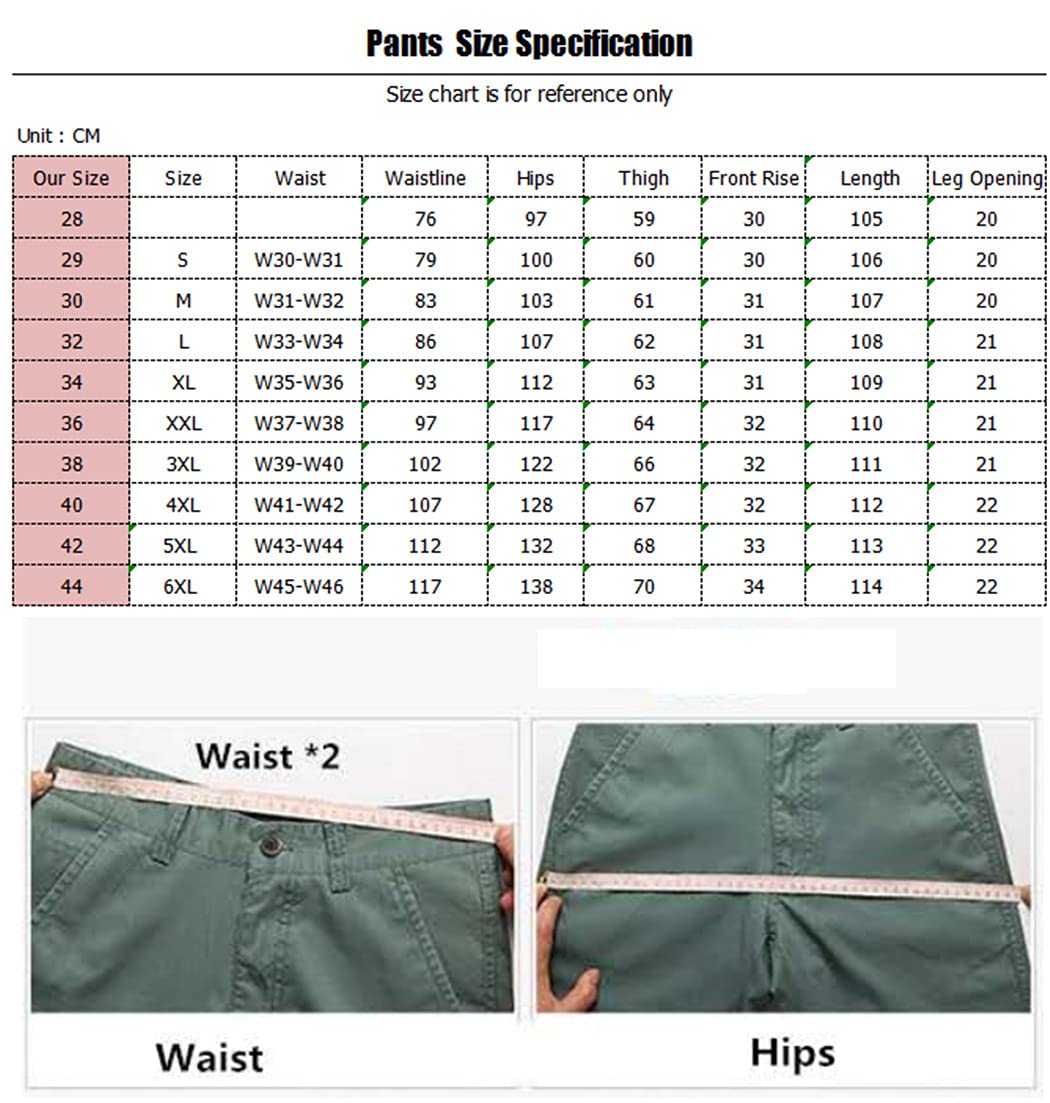 KEHAIOO Men's Cotton Military Cargo Pants, 8 Pockets Casual Work Combat Trousers, Military Army Camo Cargo Pants Plus Size Gray 4XL