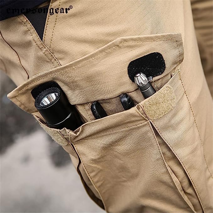 EMERSONGEAR Men's Tactical Pants,Military Combat BDU Cargo Pants,Multi-Pockets Work Trousers,Water Resistant Ripstop Pants