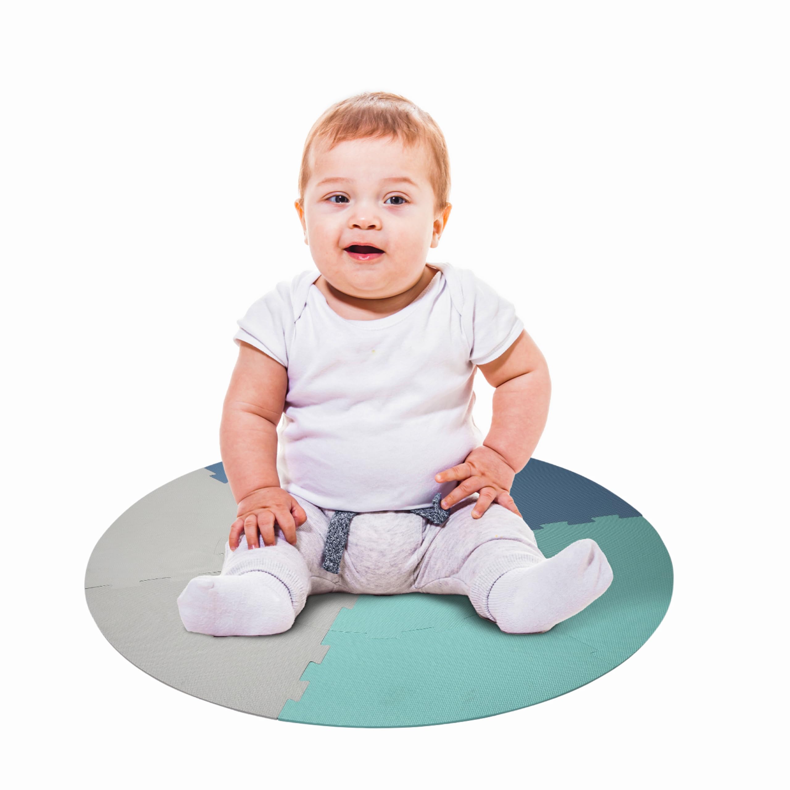 CHILDLIKE BEHAVIOR Premium Foam Play Mat - Baby Floor Mat, Playing Pen Foam Mats for Floor - Tummy Time Playmat Cushion Protection & Crawling Mat Tiles in Playroom - Soft Non-Toxic Play Mats