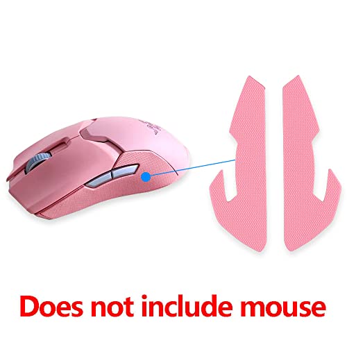 A Pair Grip Tape Replacement for Razer Viper/Viper Ultimate Gaming Mouse (Pink)