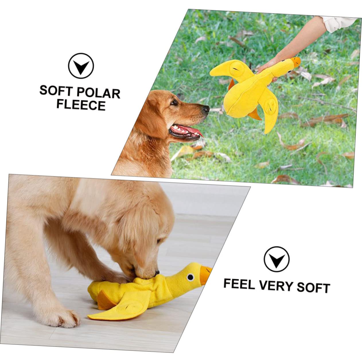 BCOATH Multifunctional Dog Chew Toy Squeaky Pet Molar Toy Interactive Plush Puppy Doll Stuffed Animal for Aggressive Chewers and Teething Puppies