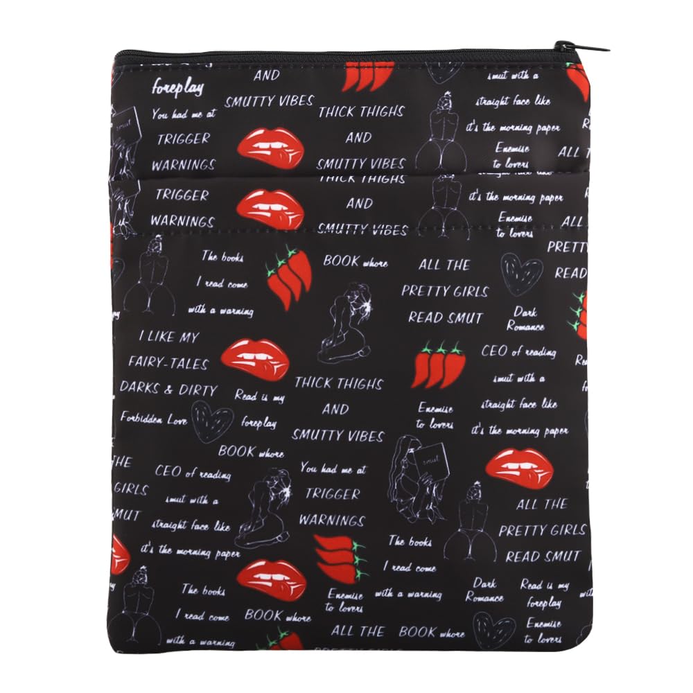 Smut Slut Book Sleeve Smut Reader Gift Smut Lover Gift Spicy Reader Gift (C-E-O Black BS)