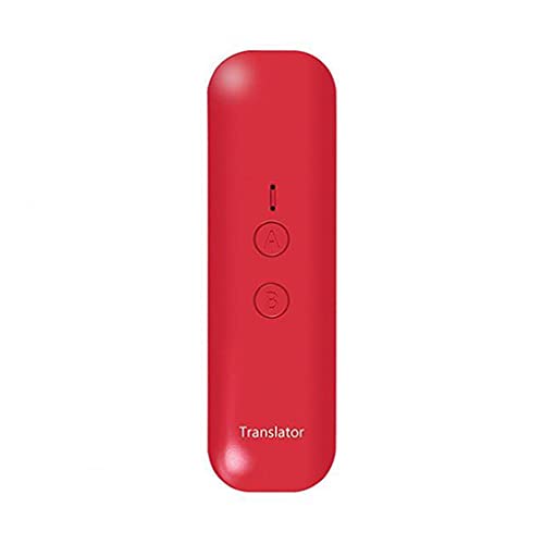 WDSD C-1 5.0 Rechargeable Fast Connection Mini Portable Voice Multi-Language Smart Translator for Overseas Business Meeting (Color : White-Dinosaur Doodle4)