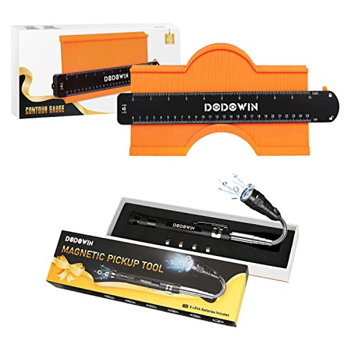 DODOWIN Contour Gauge Profile tool Gadgets Stuffs,Magnetic Pickup Tools Cool Gadgets Unique Car Accessories,Birthday Anniversary Gifts for Husband Mens Him Boyfriend Grandpa