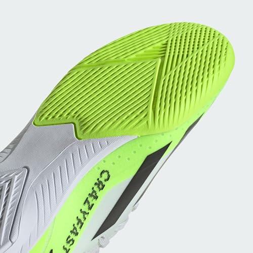 adidas Soccer X Crazyfast.3 Indoor (Little Kid/Big Kid) Footwear White/Core Black/Lucid Lemon 13.5 Little Kid M