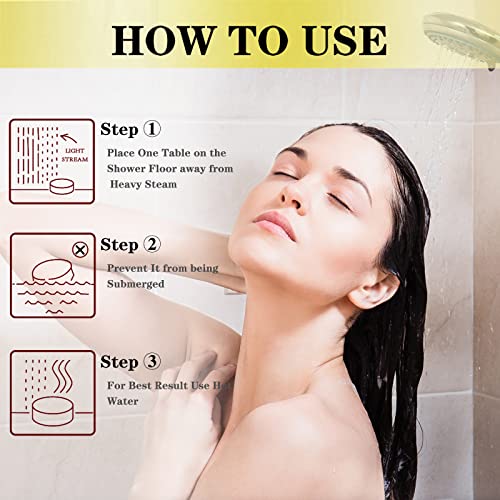 Shower Steamers Aromatherapy - 8 Pcs Smile Face Scented Bath Bomb Steamer Tablets for Shower with Pure Essential Oils, Women Stress Relief Spa Gift for Birthday, Christmas and Valentine's Day