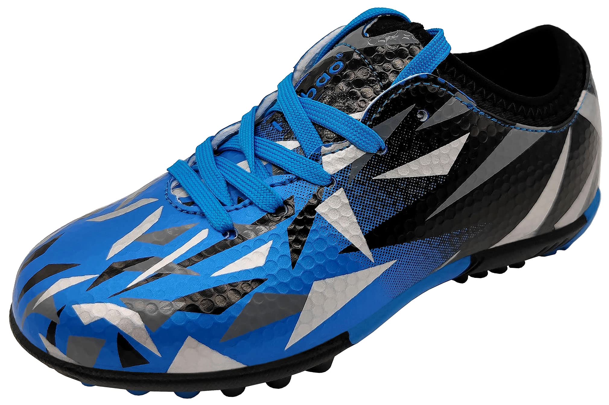 tiebaoGanar Turf Soccer Shoes Kids Football Boot Boys Girls Cleat Sneaker TBG-S76516/Blue-36