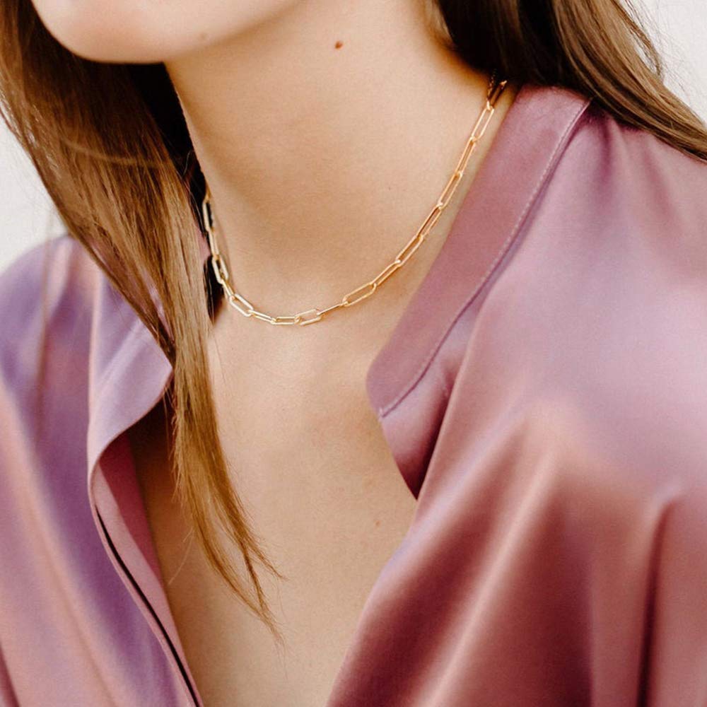 M MOOHAM Gold Layering Initial Necklaces for Women - Statement Necklace Letter Initial C Necklace Choker Dainty Layered Necklaces for Women