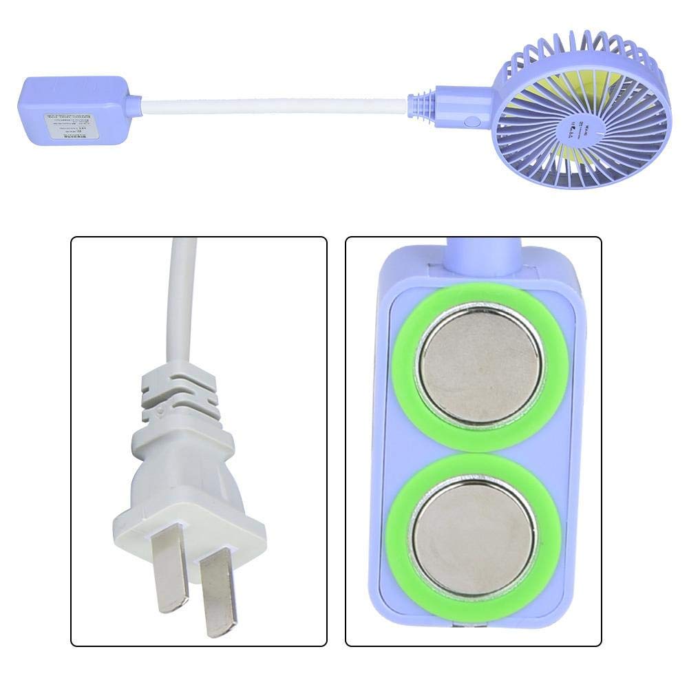 Pssopp Mini Fan Desk Fan, Magnetic Fan Three Speed Adjustable Cooling Desktop Fans Ultra Quiet Flexible Electric Fans with Super Magnetic Base for Home Use