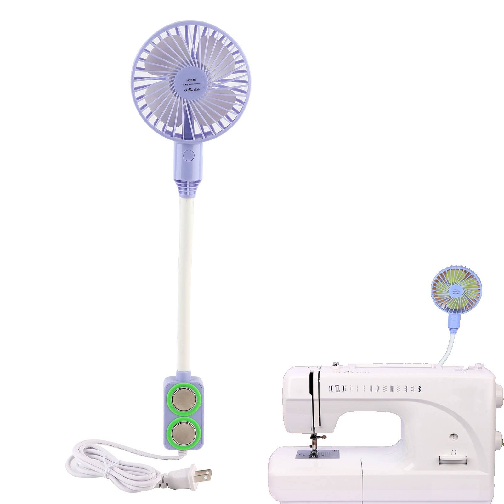 Pssopp Mini Fan Desk Fan, Magnetic Fan Three Speed Adjustable Cooling Desktop Fans Ultra Quiet Flexible Electric Fans with Super Magnetic Base for Home Use
