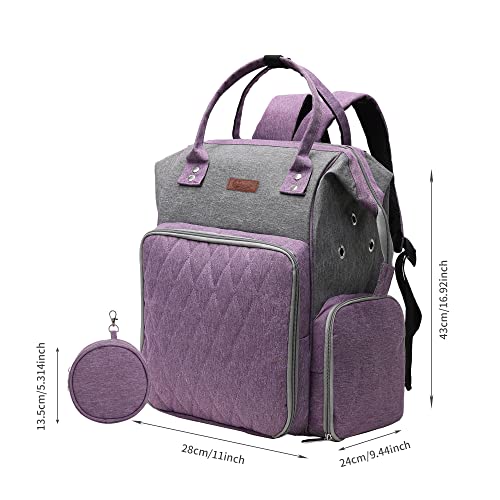 KOKNIT Large Crochet Storage Backpack Organizer,Portable Knitting Bags and Totes Organizer with Inner Divider,Yarn Storage Backpack for Carrying Projects,Knitting Needles,Crochet Hooks(Bags Only)