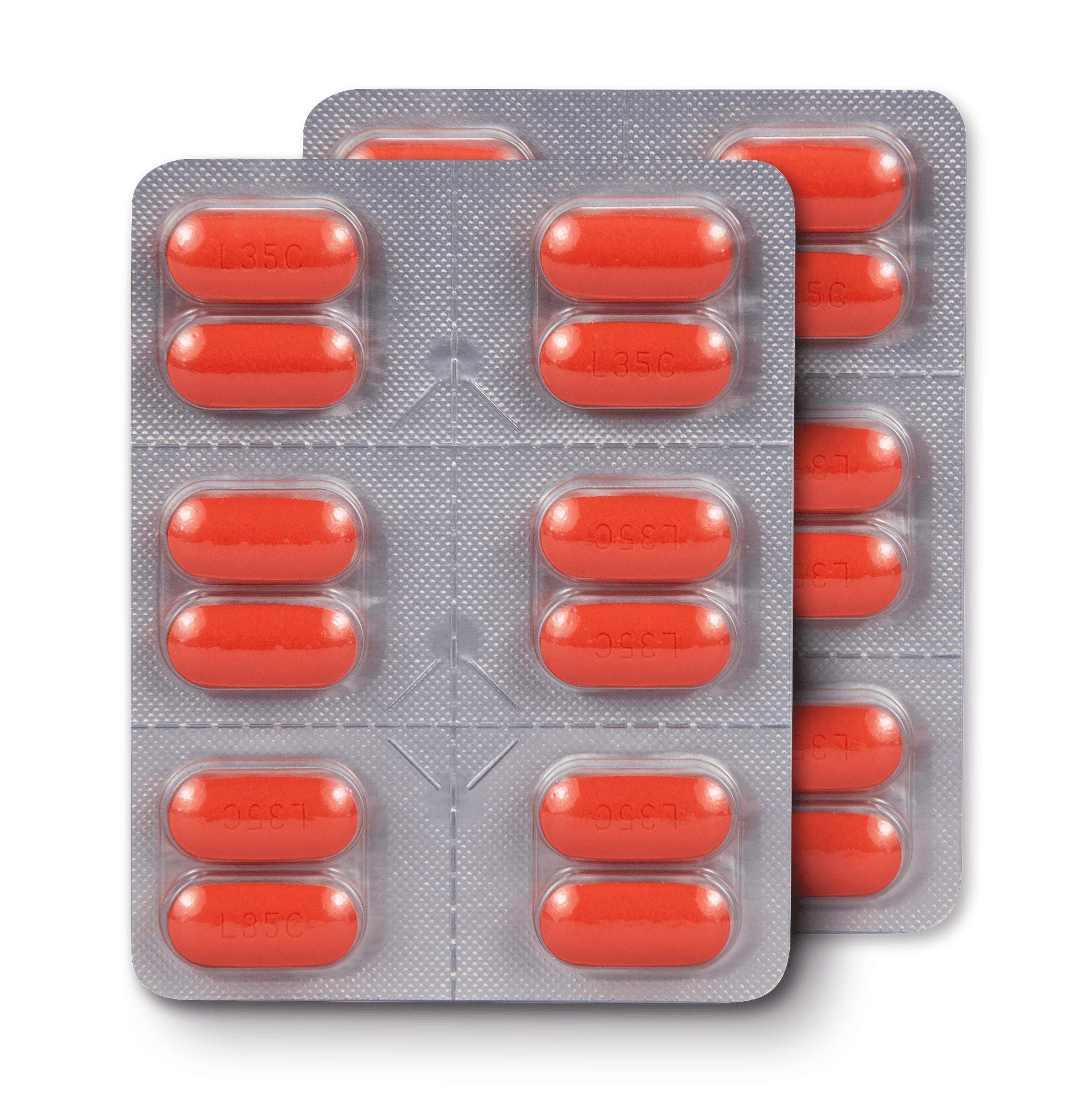 Amazon Basic Care Daytime Severe Cold & Flu Relief Caplets, Cold Medication for Severe Cold and Flu Symptoms Like Headache, Fever, Coughing, Chest & Nasal Congestion, Vapor Ice, 24 Count