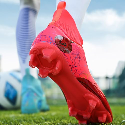 AOSENSS Unisex's Firm Ground Soccer Cleats Shoe Breathable Outdoor/Indoor/Competition/Training Youth Turf Ankle Boots