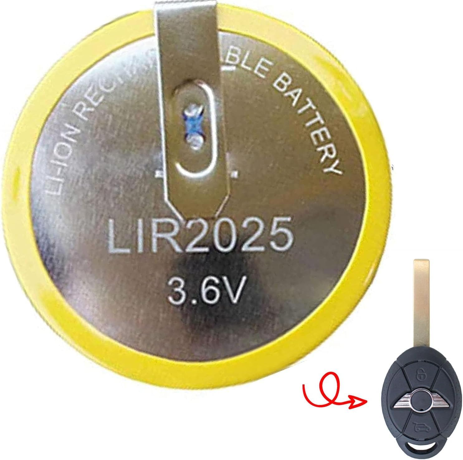 for 1996-2012 Remote KEY FOB LIR2025 (90 Degrees) Compatible with BMW and Mini Cooper Fob Shell Case Cover 3 5 7 Series, M3, M5, M6, Z3, Z4, Z8, E81 E46 E39 E63 E38 E83 E53 E36 E85 β W. INSTRUCTIONS