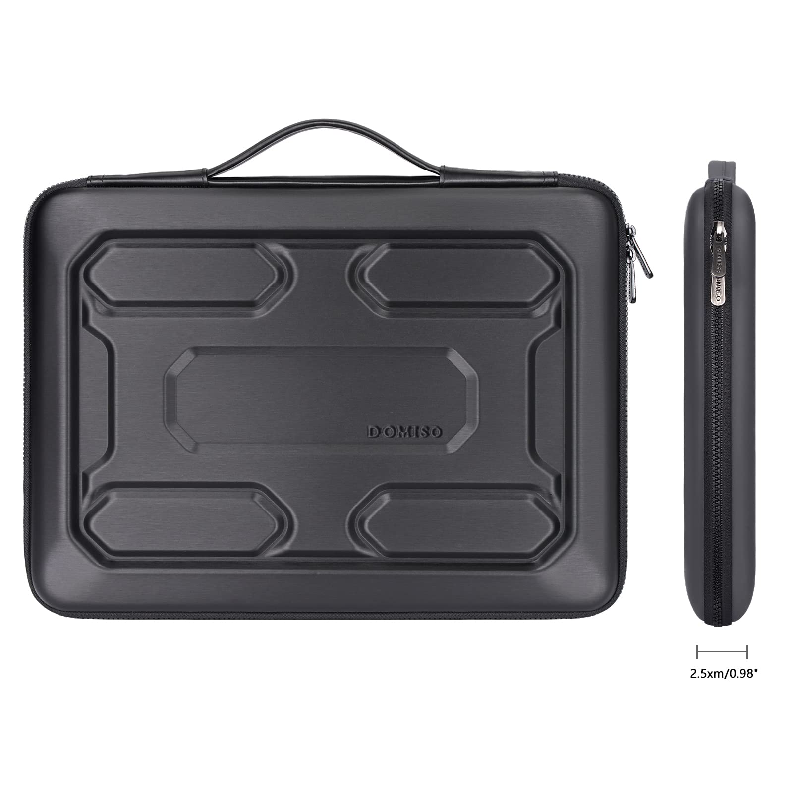 DOMISO 14 inch Laptop Sleeve Shoulder Bag Shockproof Waterproof Computer Bag EVA Protective Carrying Case Handbag for 14" ThinkPad E480/Yoga 920/13.5" Microsoft Surface Book/HP Pavilion 14 Stream 14