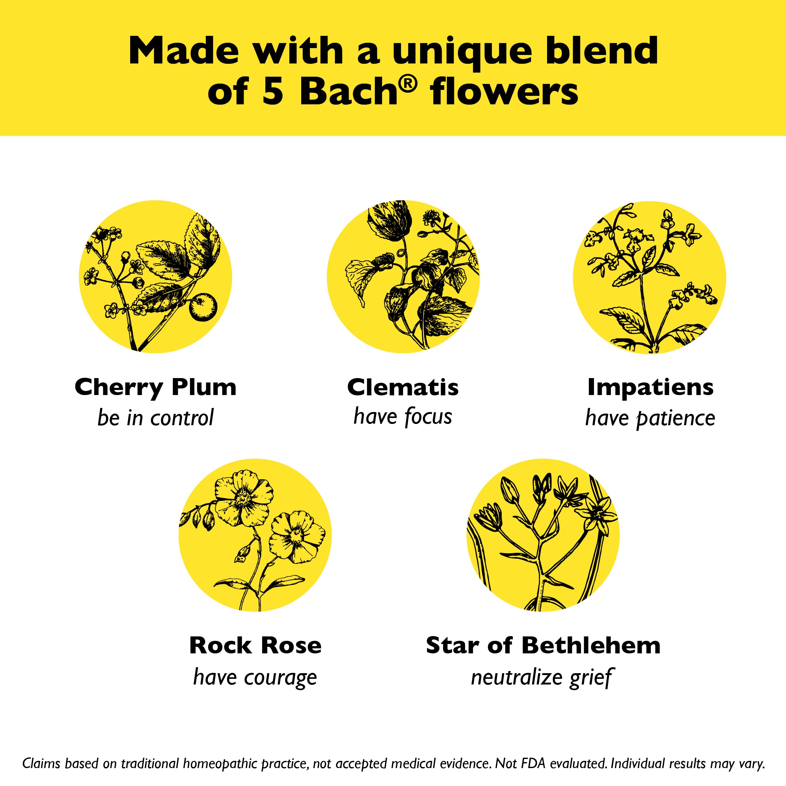 Bach RESCUE Pastilles Variety Pack Natural Stress Relief Lozenges, Homeopathic Flower Essence, Vegetarian, Gluten and Sugar-Free, 4-Pack