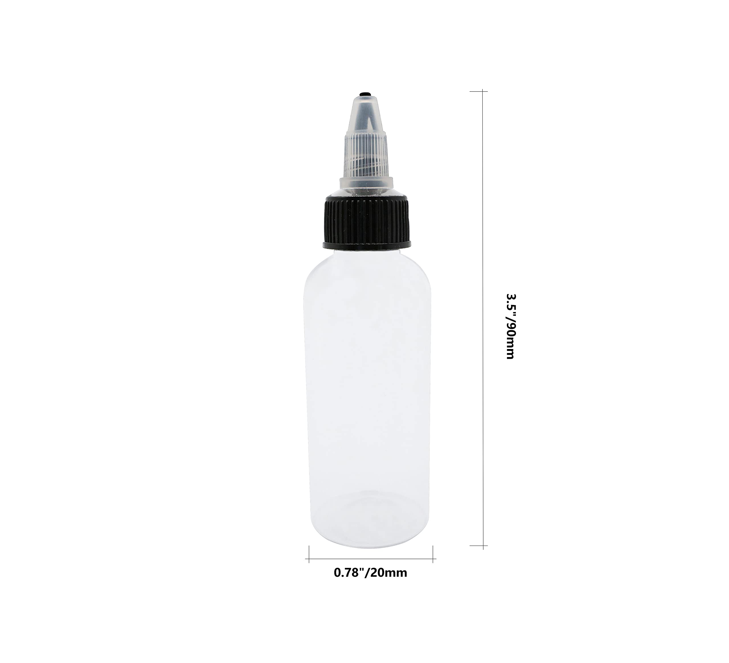 HuoHuo Hard Plastic Extruded Liquid Bottle,PET Plastic Bottle,Dispensing Bottle 28 Pcs 0.5 oz Bottles,Laboratory wash Bottle,drip Bottle,Ink Bottle,Watercolor Pigment Bottle(15ml)