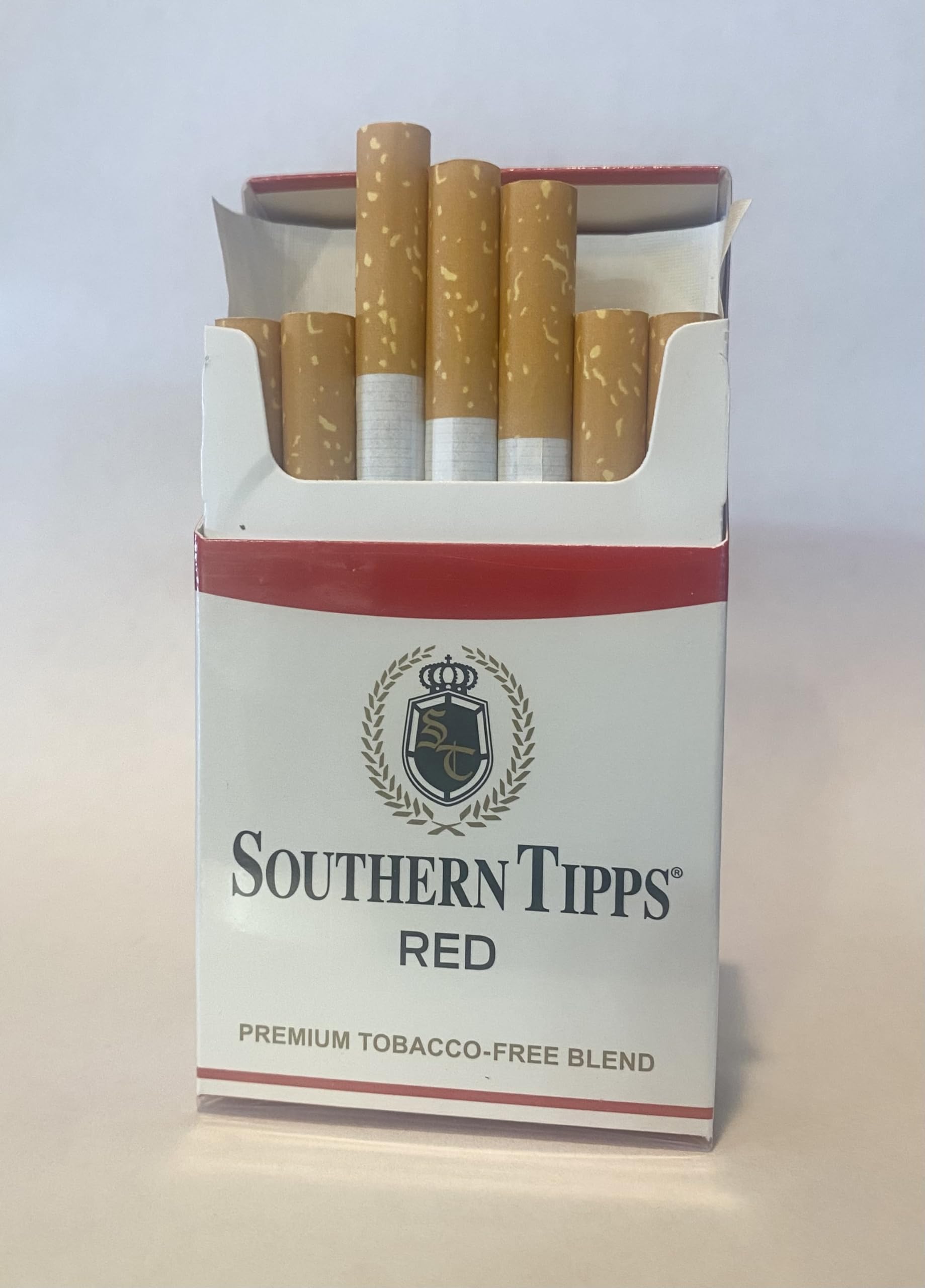 SOUTHERN TIPPS RED PACK HERBAL CIGARETTES - Tobacco & Nicotine Free, Proprietary Botanical Blend, Smooth Smoking Experience, Non-Addictive - 20 Sticks