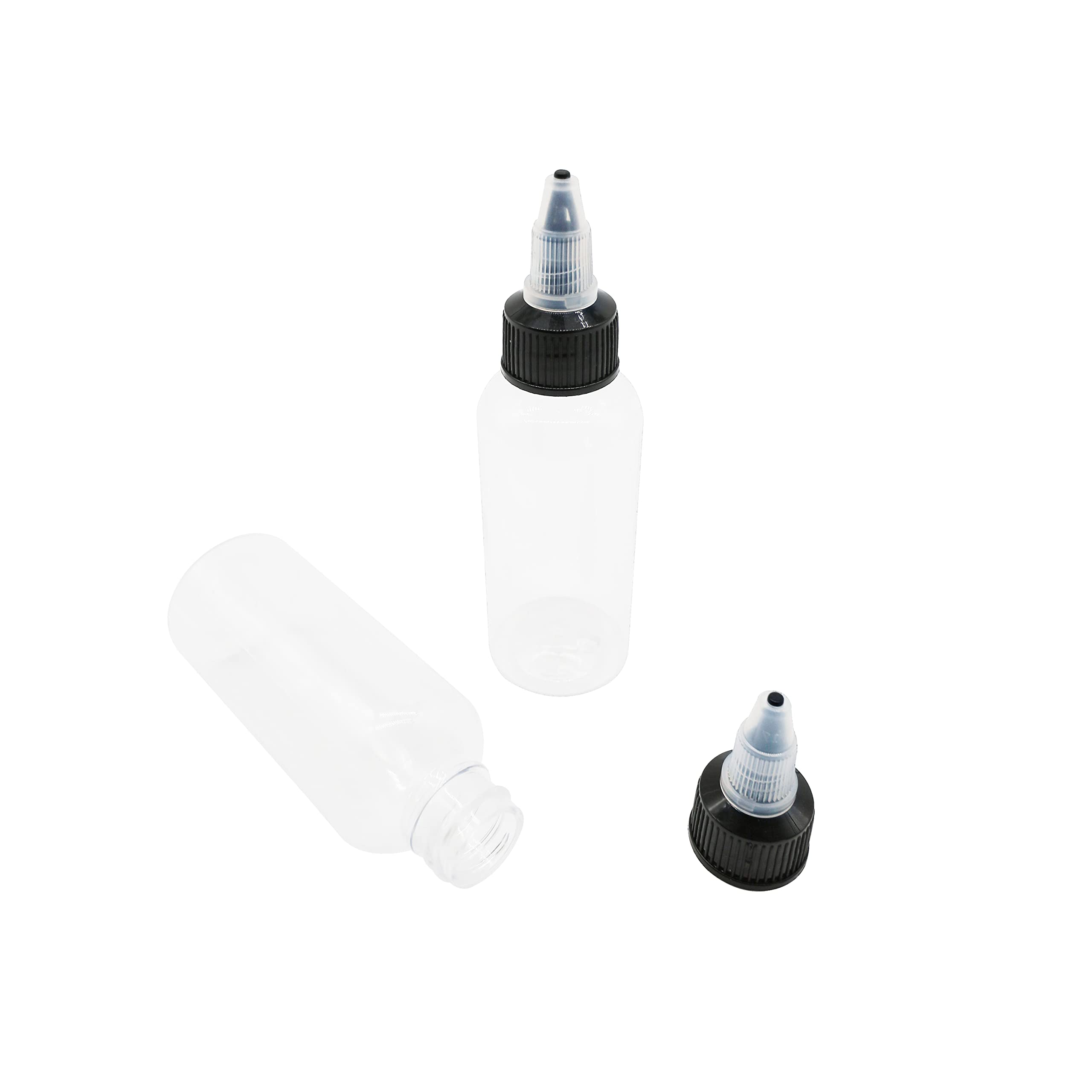 HuoHuo Hard Plastic Extruded Liquid Bottle,PET Plastic Bottle,Dispensing Bottle 28 Pcs 0.5 oz Bottles,Laboratory wash Bottle,drip Bottle,Ink Bottle,Watercolor Pigment Bottle(15ml)