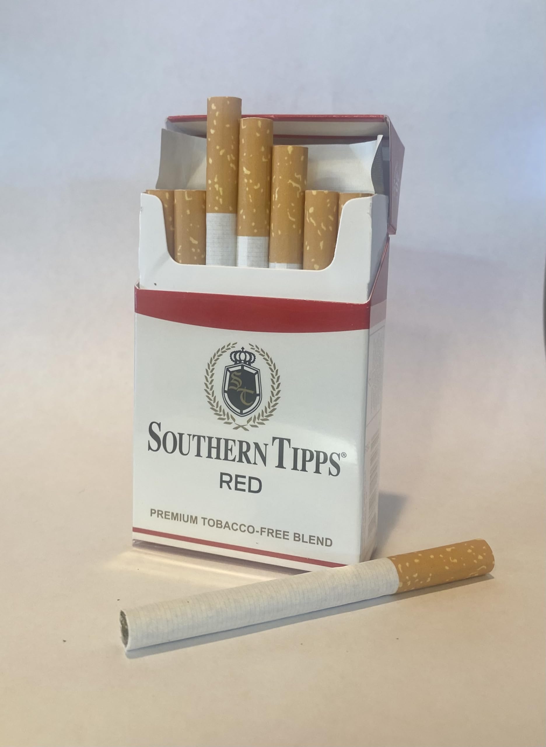 SOUTHERN TIPPS RED PACK HERBAL CIGARETTES - Tobacco & Nicotine Free, Proprietary Botanical Blend, Smooth Smoking Experience, Non-Addictive - 20 Sticks