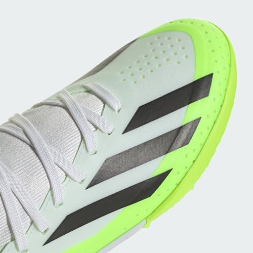 adidas Soccer X Crazyfast.3 Turf (Little Kid/Big Kid) Footwear White/Core Black/Lucid Lemon 5.5 Big Kid M