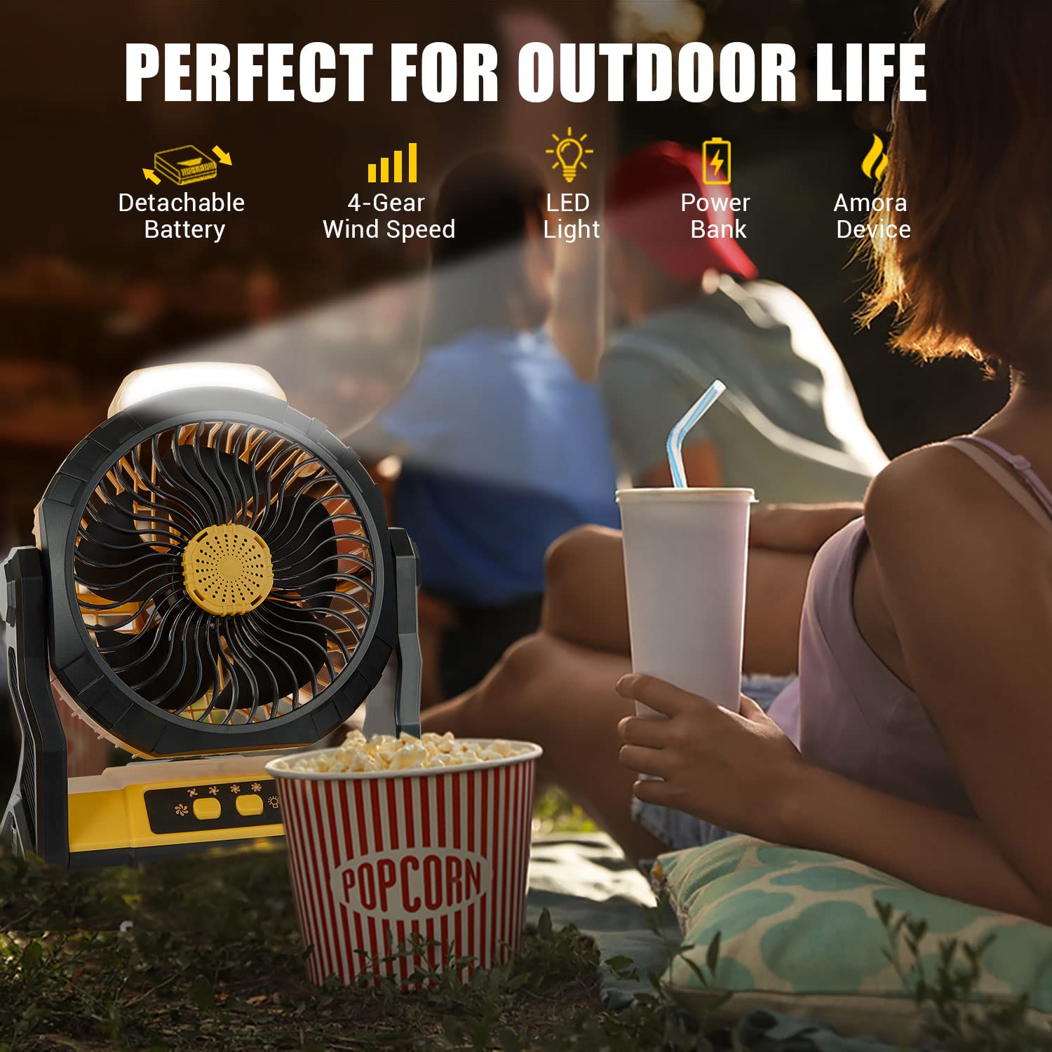 Geek Aire High Velocity Fan for Office & Living Room,Portable for Camping
