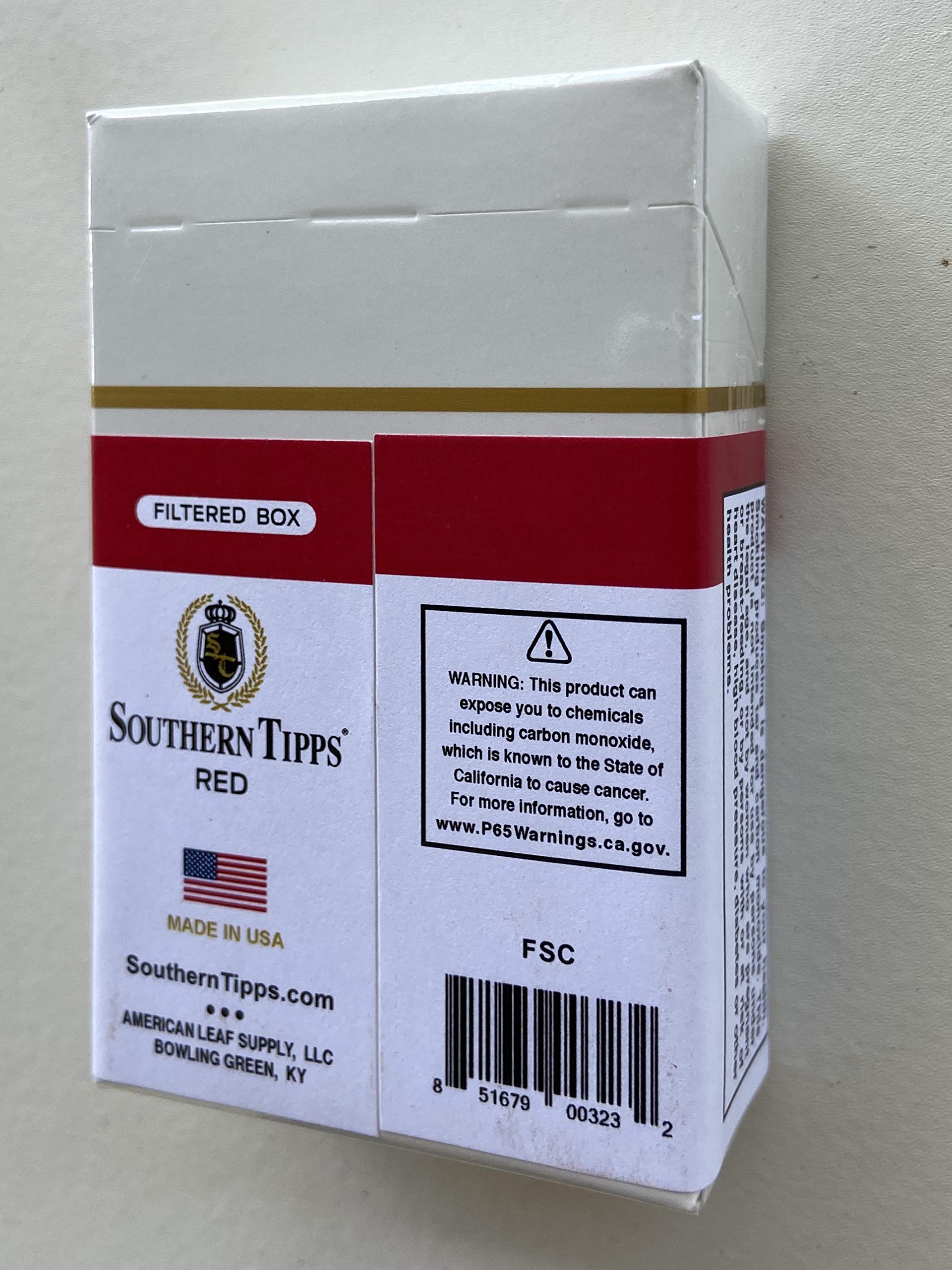 SOUTHERN TIPPS RED PACK HERBAL CIGARETTES - Tobacco & Nicotine Free, Proprietary Botanical Blend, Smooth Smoking Experience, Non-Addictive - 20 Sticks
