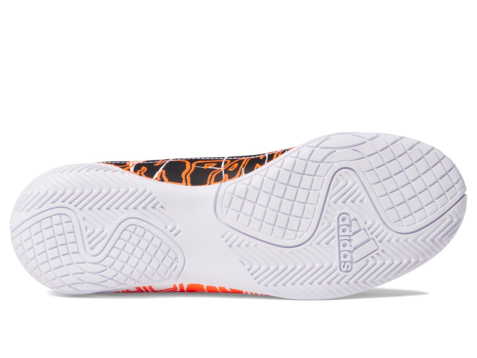 adidas X Speedportal Messi.4 Indoor Soccer Shoe, FTWR White/Core Black/Solar Red, 5.5 US Unisex Big Kid
