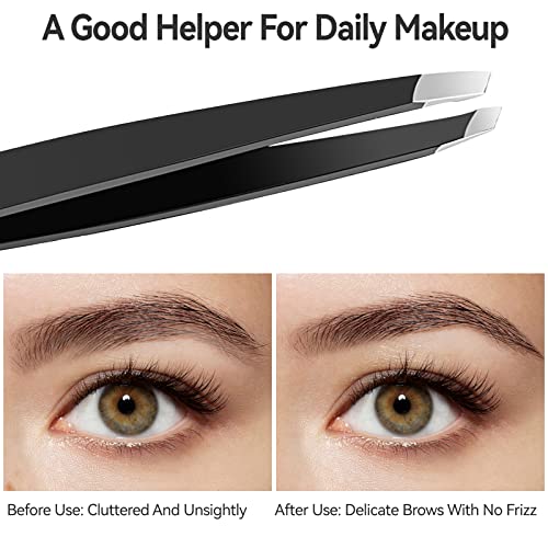 Tweezers Set-4 Pieces Gotcha You Looked Circle Punch Game - Sticker.1 (Black)