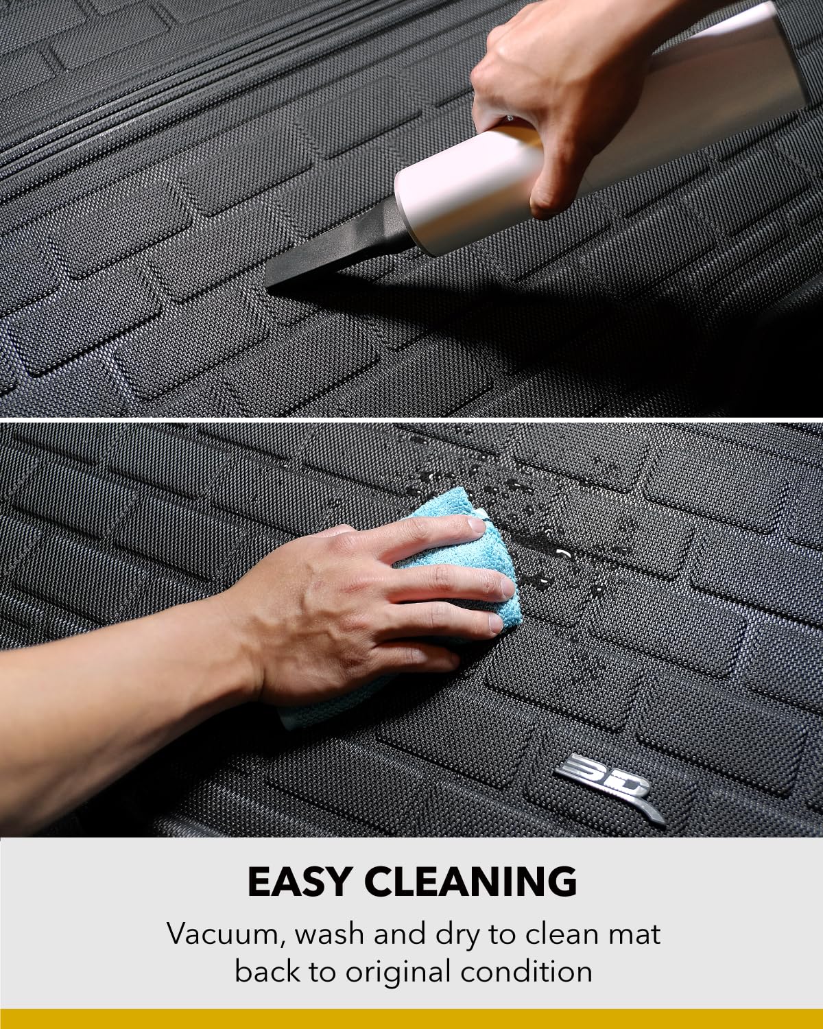 3D MAXpider Custom Fit Kagu Cargo Liner (Black) Compatible with Honda Pilot 2009-2015 - Cargo Liner