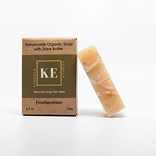Men's Soap Bar β Frontiersman Exfoliating and Moisturizing Organic Shea Butter Soap for Men