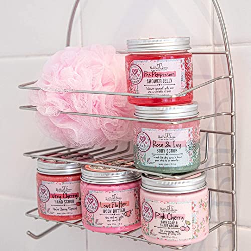 Bella & Bear Pink Cherry Bath Soap & Shave Cream, Paraben Free, No Harmful Chemicals, Cruelty Free, Vegan, 6.7oz