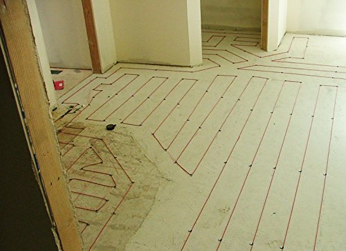 HEATWAVE 64-120 Square Feet: Premium Electric Floor Heating Cable with GFCI WiFi LED Touch/App Controlled Thermostat, Floor Alarm, Multi-Meter & Installation Accessories
