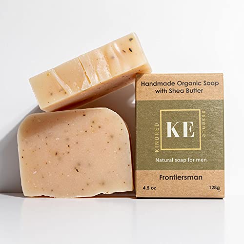 Men's Soap Bar β Frontiersman Exfoliating and Moisturizing Organic Shea Butter Soap for Men