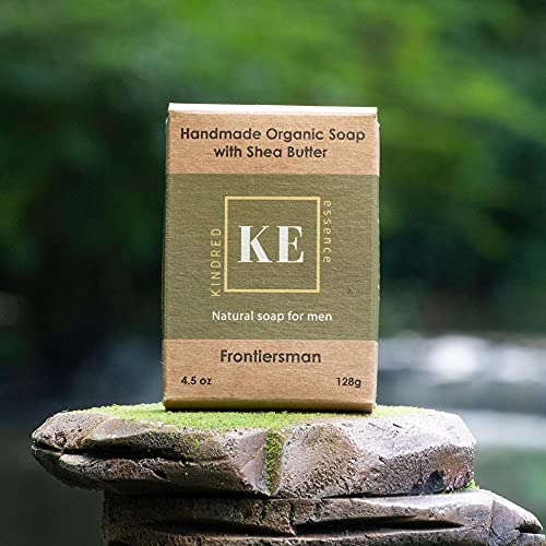 Men's Soap Bar β Frontiersman Exfoliating and Moisturizing Organic Shea Butter Soap for Men