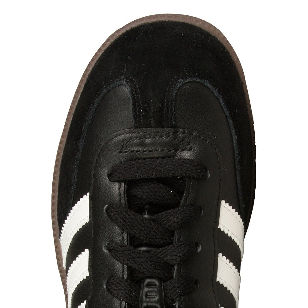 adidas Boy's Samba Classic Soccer Shoe, Black/White/Black, 1.5 Little Kid